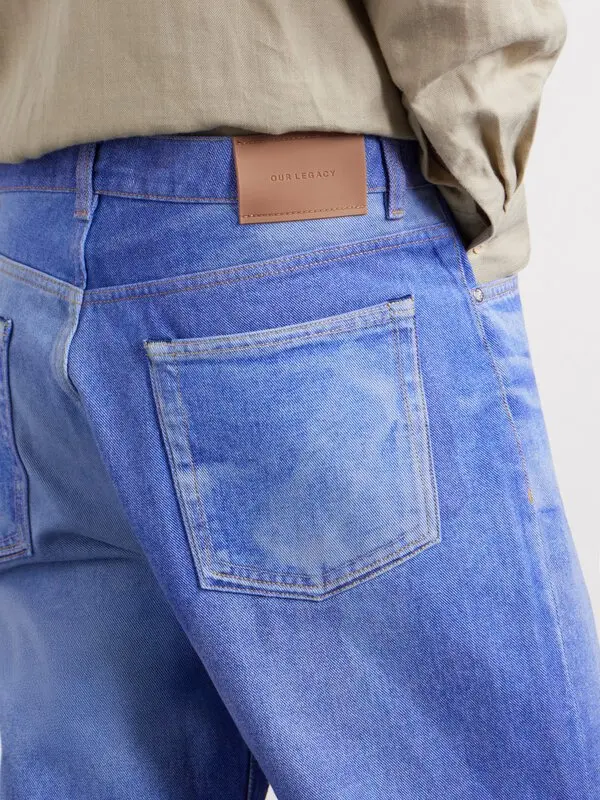 Our Legacy Third Cut Straight-leg Printed Jeans