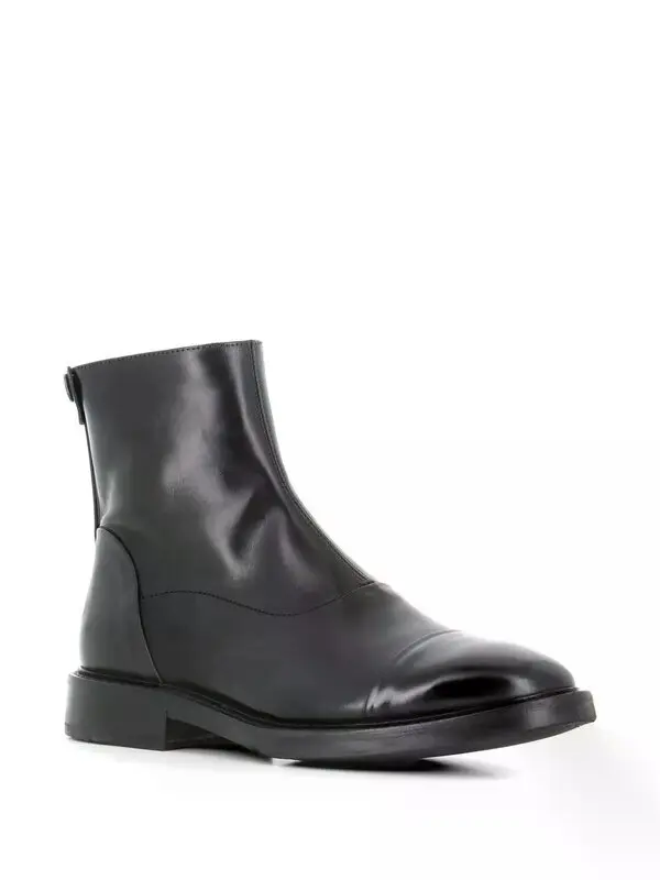 ALBERTO FASCIANI Leather Zip Boots