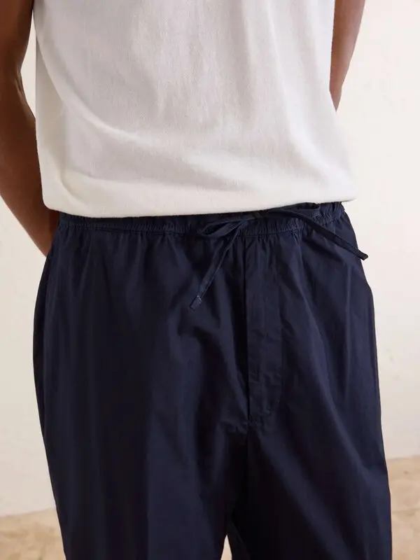 Officine Générale Nilson Straight-leg Organic Cotton-poplin Trousers