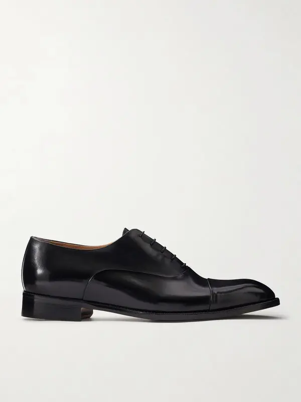 Mr P. Leather Oxford Shoes - Black