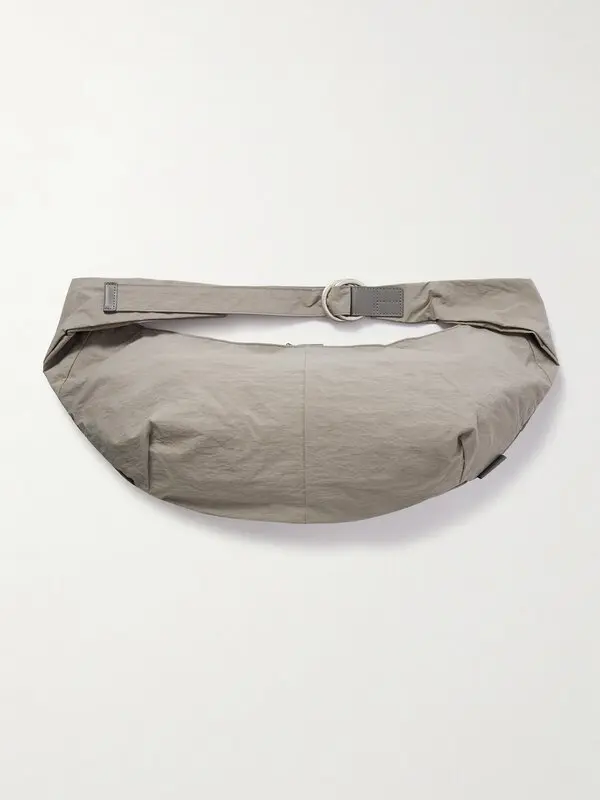 MASTER-PIECE CO Sash Large Leather-trimmed Sling Bag