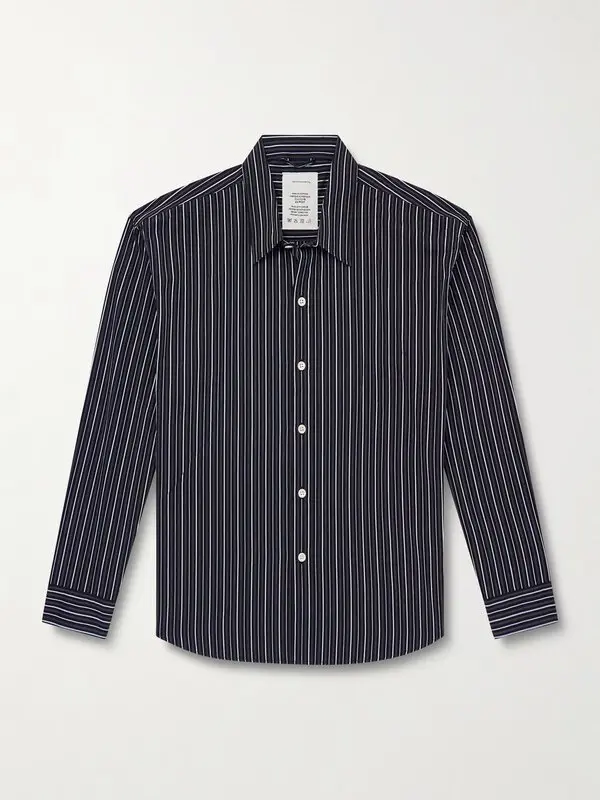 MFPEN Exact Striped Cotton-poplin Shirt