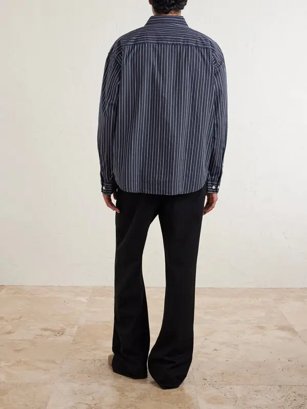 MFPEN Exact Striped Cotton-poplin Shirt