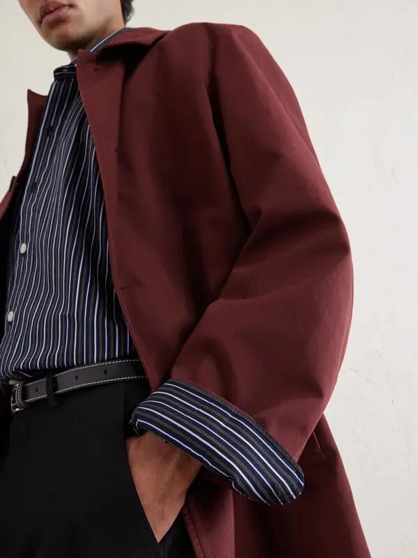 MFPEN Exact Striped Cotton-poplin Shirt