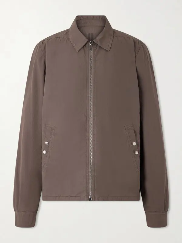 Rick Owens Organic Cotton-ripstop Blouson Jacket