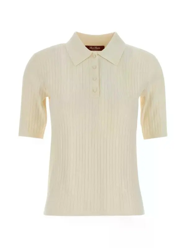 Max Mara Oscuri Polo Top - Neutrals