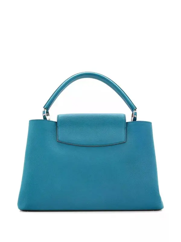 LOUIS VUITTON Capucines Mm Satchel - Blue