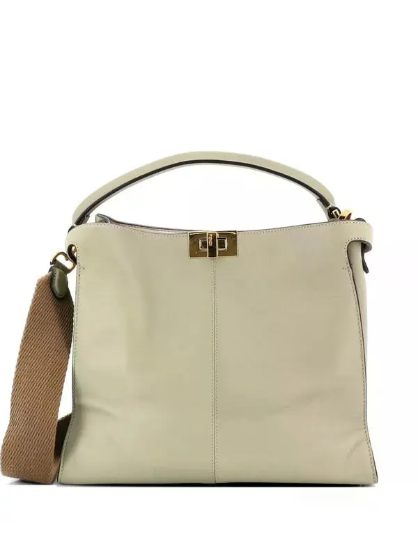 Fendi Peekaboo X-lite Small Satchel - Green