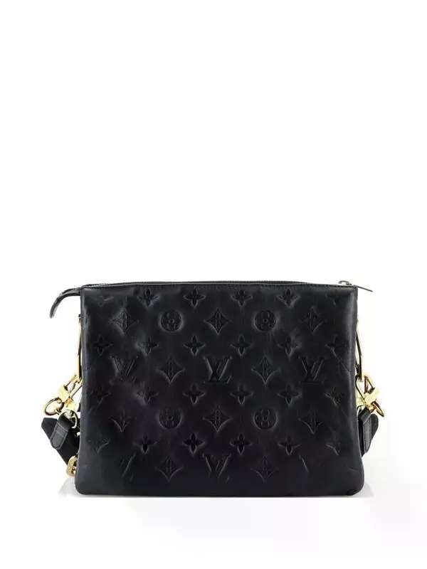 LOUIS VUITTON Coussin Pm Crossbody Bag Monogram Embossed Lambskin - Black