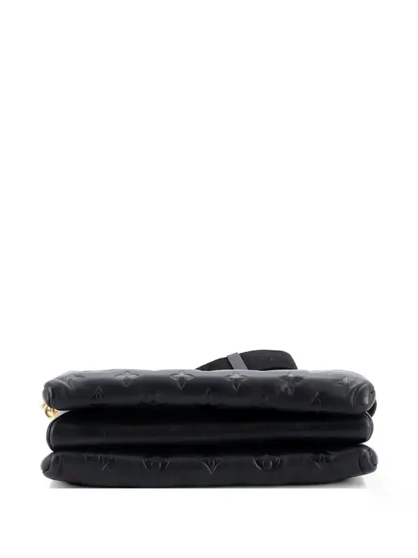 LOUIS VUITTON Coussin Pm Crossbody Bag Monogram Embossed Lambskin - Black