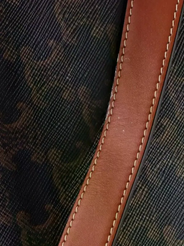 Celine Triomphe Coated Canvas Medium Shoulder Bag - Brown