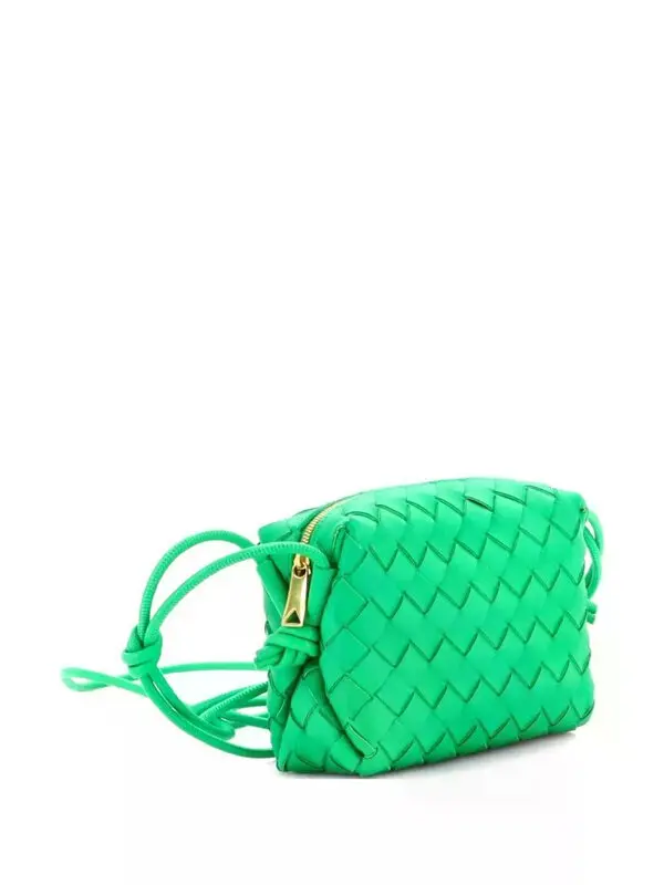 Bottega Veneta Loop Intrecciato Nappa Mini Crossbody Bag - Green