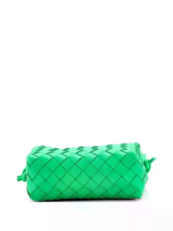 Bottega Veneta Loop Intrecciato Nappa Mini Crossbody Bag - Green