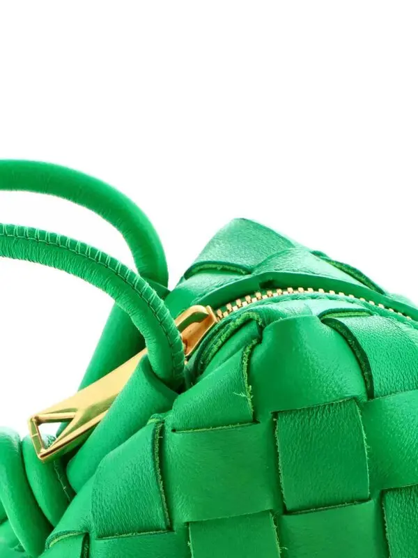 Bottega Veneta Loop Intrecciato Nappa Mini Crossbody Bag - Green
