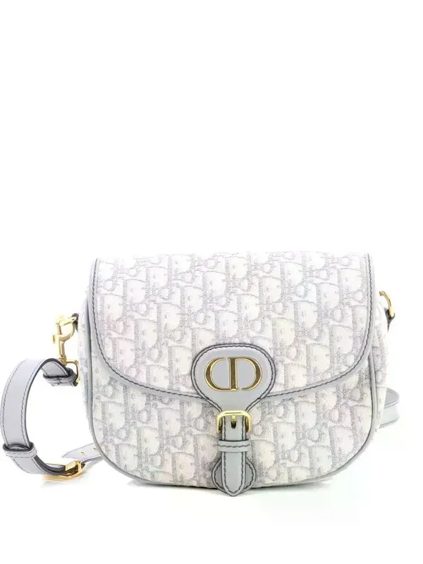 Dior Bobby Flap Bag Oblique Canvas Medium - Grey