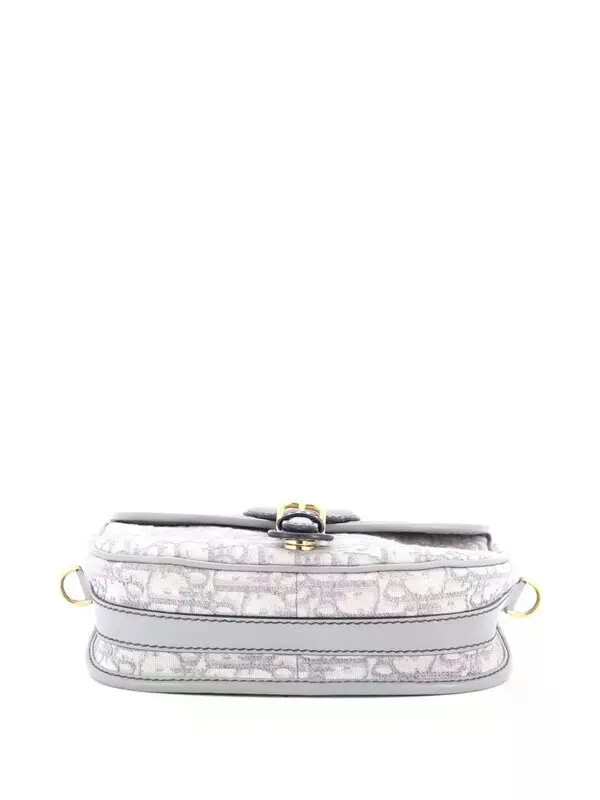 Dior Bobby Flap Bag Oblique Canvas Medium - Grey