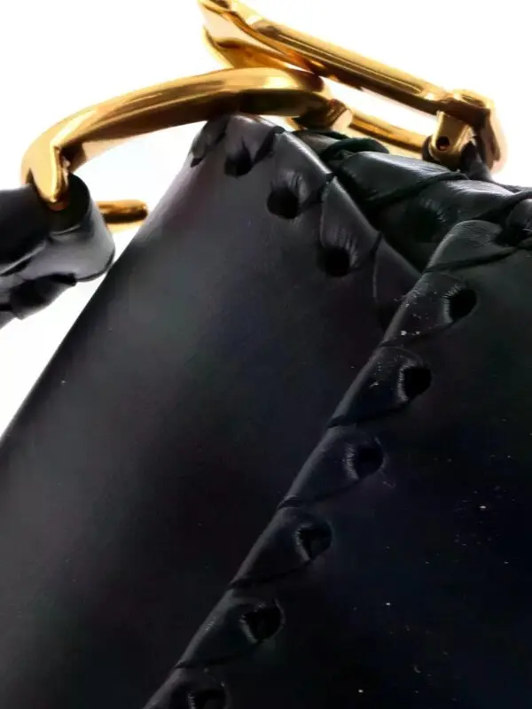 Dior Saddle Handbag With Whipstitch Leather Strap