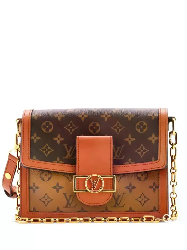 LOUIS VUITTON Dauphine Reverse Monogram Canvas Mm Shoulder Bag