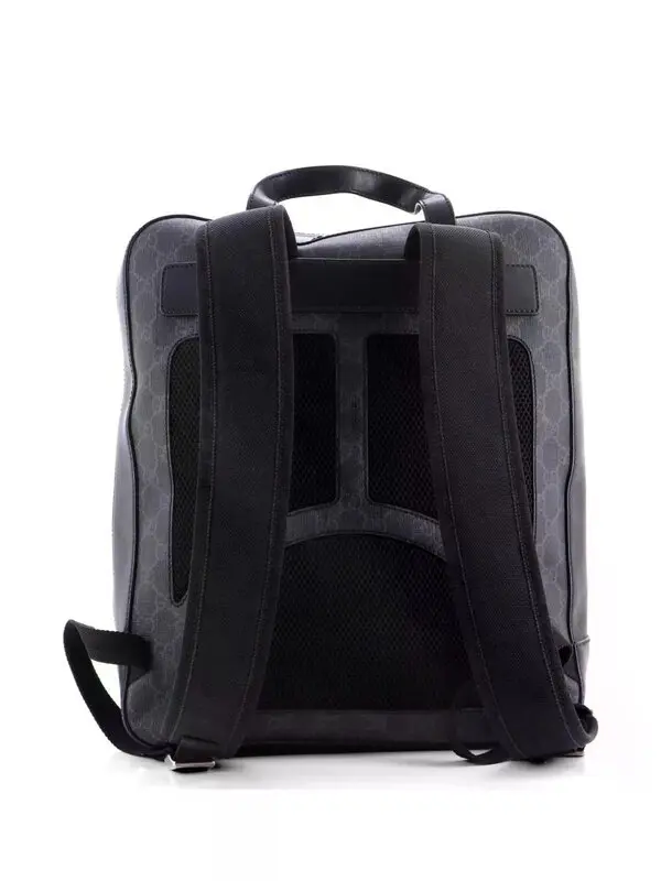 Gucci Gg Coated Canvas Angry Cat Applique Backpack
