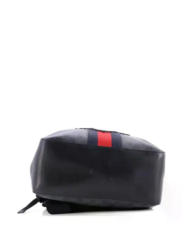 Gucci Gg Coated Canvas Angry Cat Applique Backpack