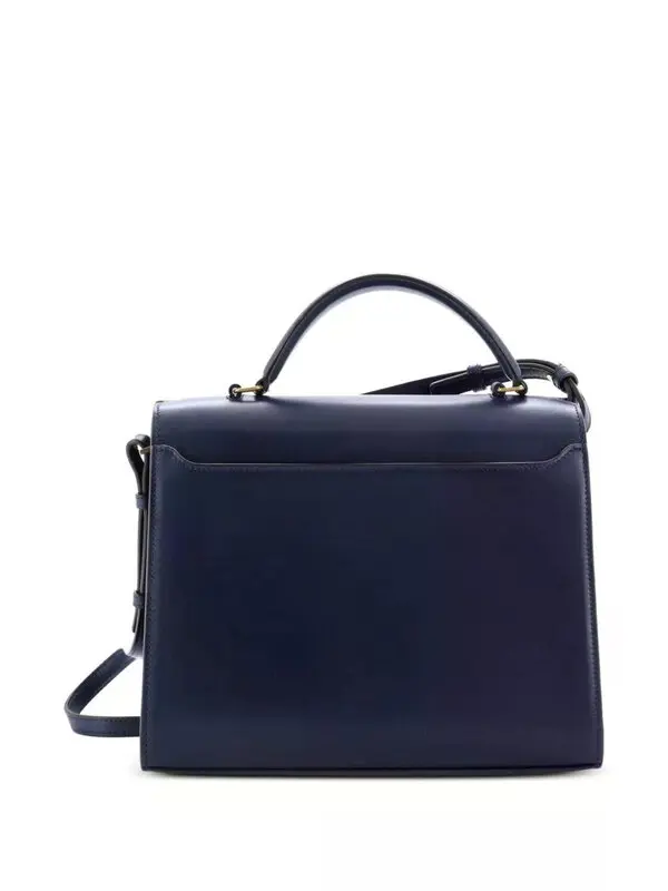 Saint Laurent Cassandra Top Handle Medium Shoulder Bag - Blue