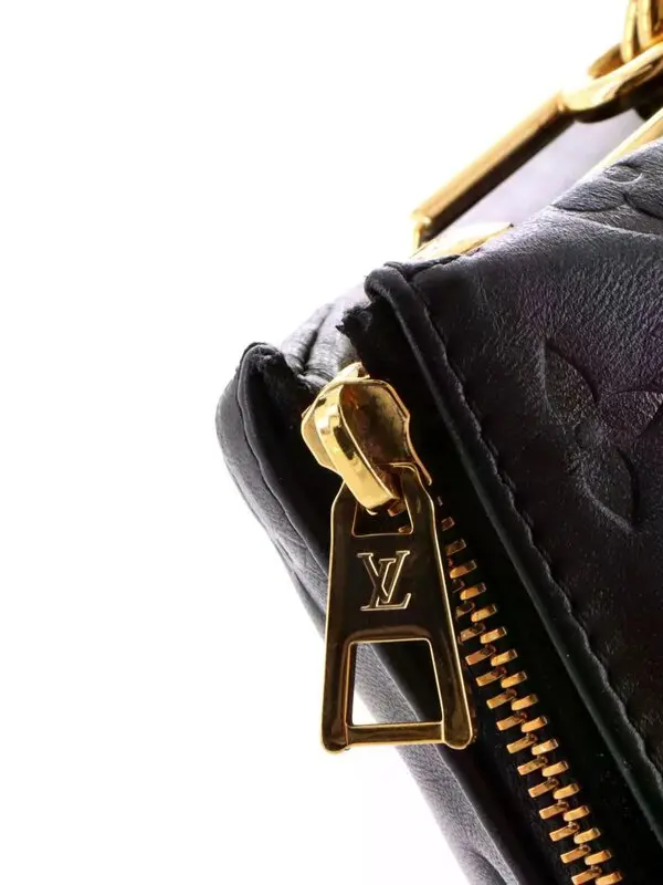 LOUIS VUITTON Coussin Pm Crossbody Bag Monogram Embossed Lambskin - Black