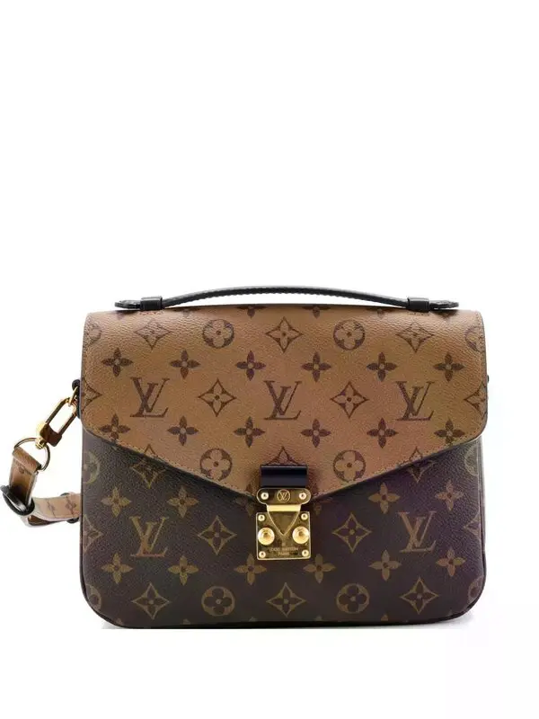 LOUIS VUITTON Pochette Metis Reverse Monogram Canvas Crossbody Bag - Brown