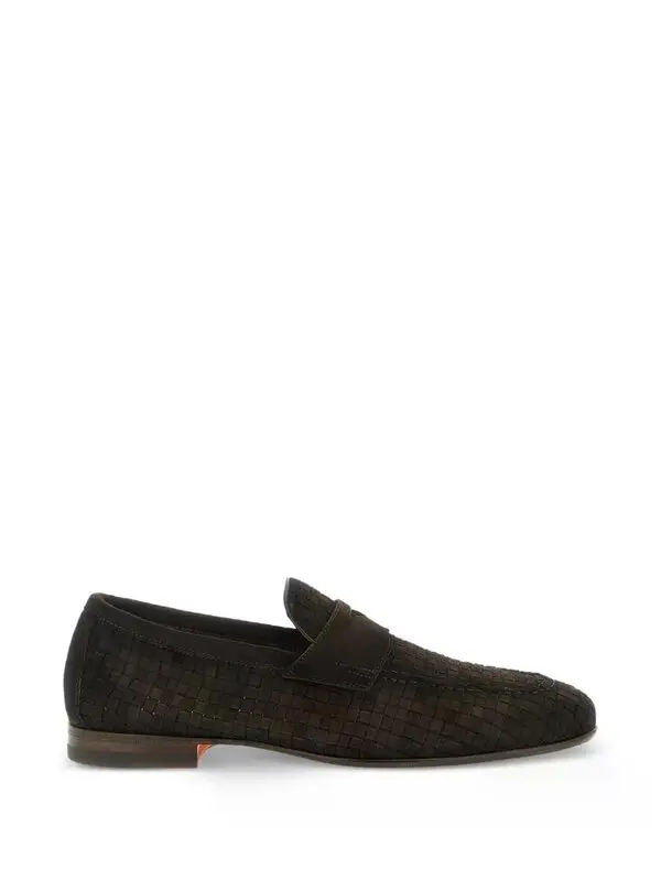 Santoni Carlo Woven Loafers