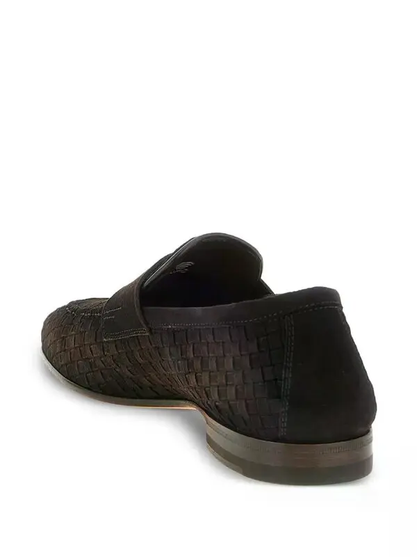 Santoni Carlo Woven Loafers