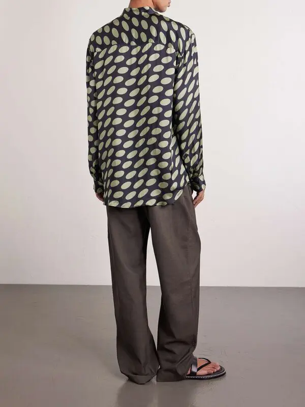 Dries Van Noten Printed Twill Shirt
