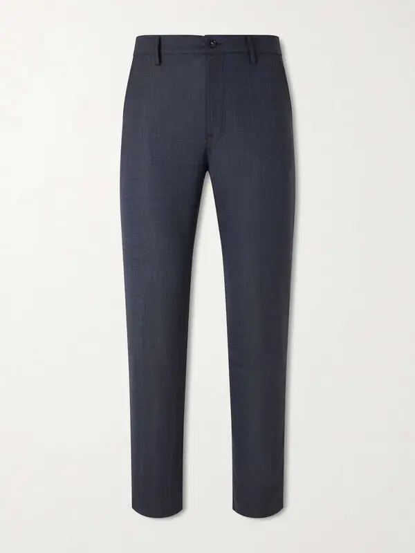 Canali Slim-fit Tapered Wool-blend Chinos