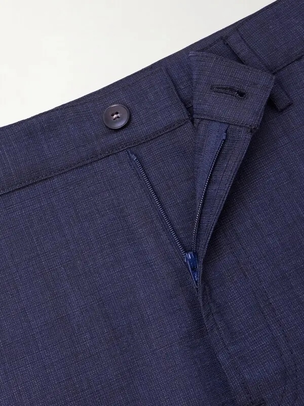 Canali Slim-fit Tapered Wool-blend Chinos