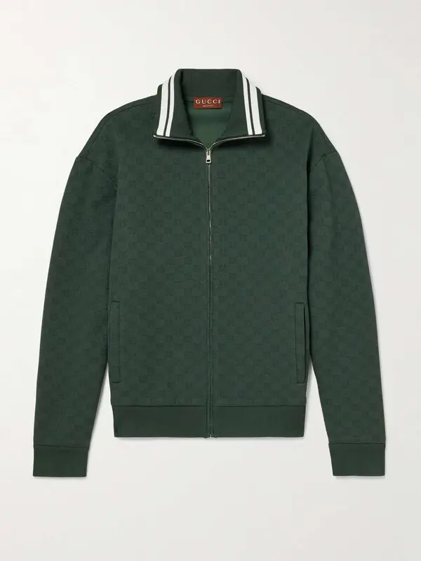 Gucci Logo-jacquard Tech-jersey Track Jacket