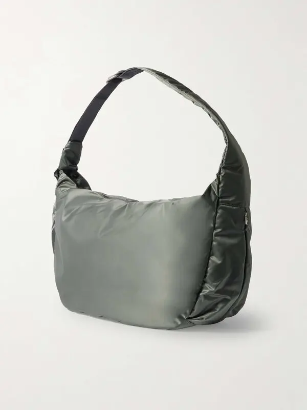MASTER-PIECE CO Ark Leather-trimmed Nylon Shoulder Bag