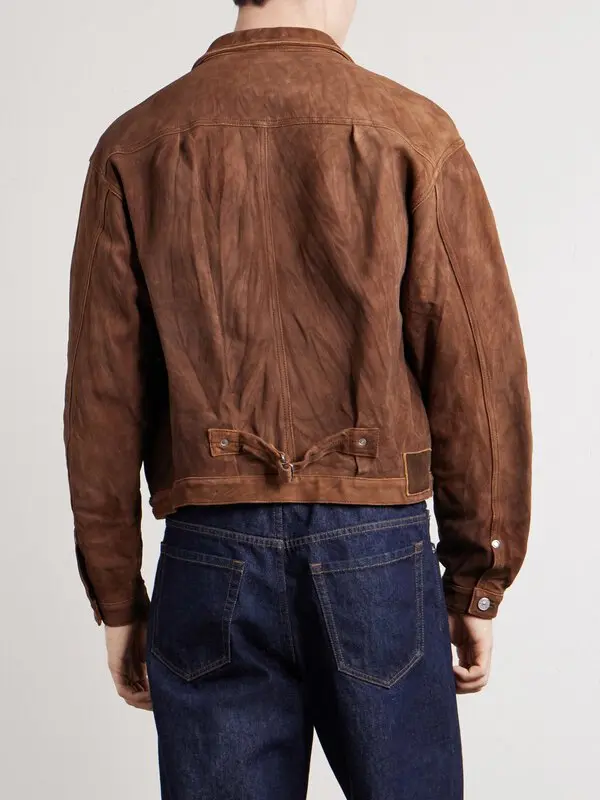 Visvim 102x Cropped Leather Jacket - Brown