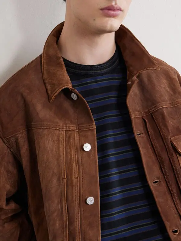 Visvim 102x Cropped Leather Jacket - Brown