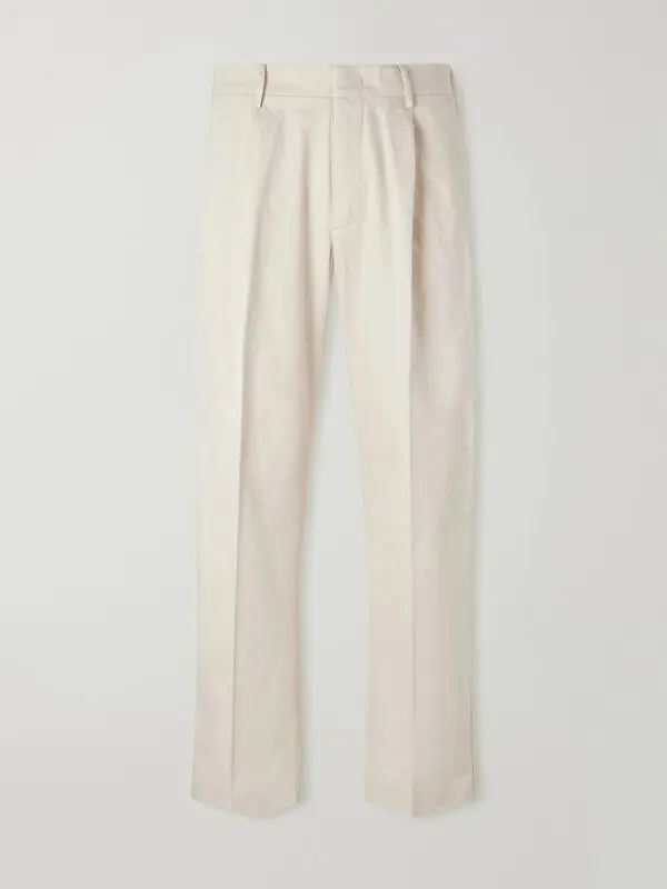 Nn07 Kay 1420 Wide-leg Pleated Trousers - Neutrals