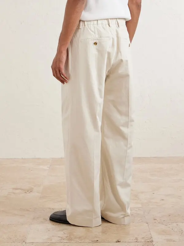 Nn07 Kay 1420 Wide-leg Pleated Trousers - Neutrals