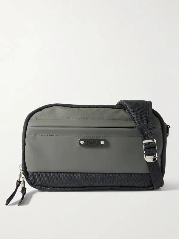 MASTER-PIECE CO Spec Cordura® And Leather Messenger Bag - Green