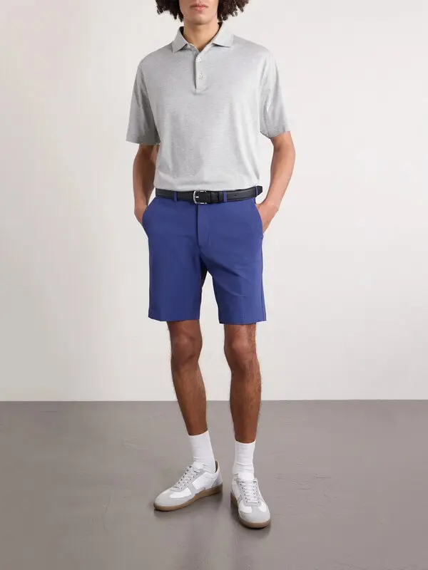 Peter Millar Excursionist Stretch-cotton And Modal-blend Polo Shirt - Gray