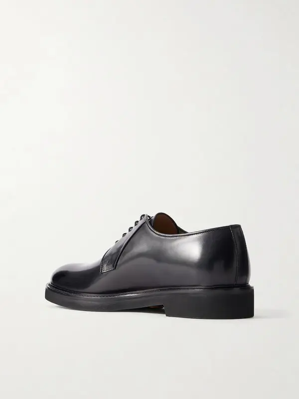 Mr P. Leather Derby Shoes - Black