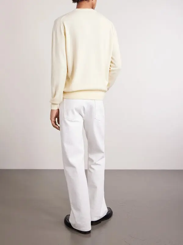 Loro Piana Slim-fit Baby Cashmere Sweater - Yellow