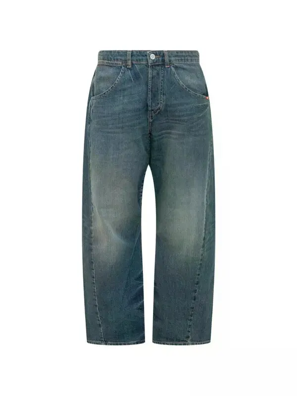 AMISH SUPPLIES Twist Straight Leg Jeans - Blue