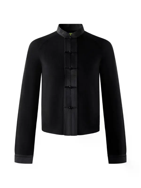 Shanghai Tang Tang High-neck Cardigan - Black