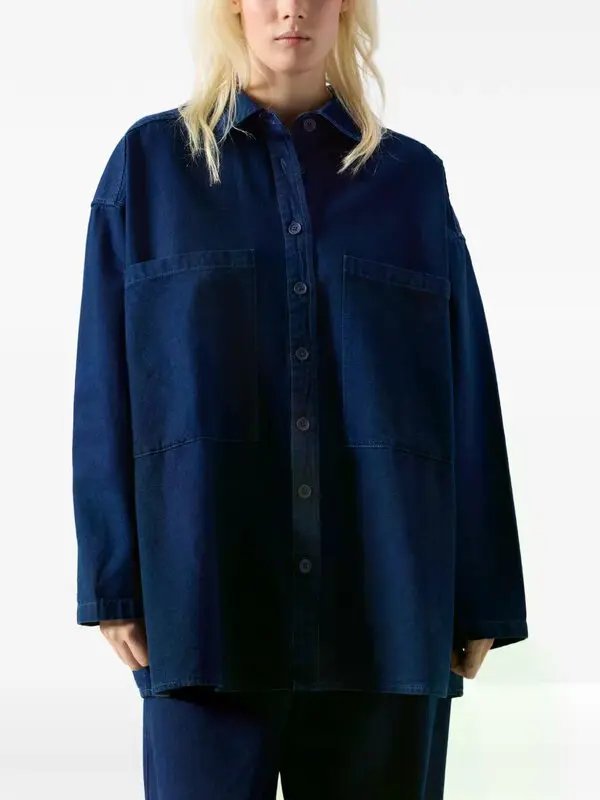 American Vintage Comow Chest-pocket Shirt - Blue