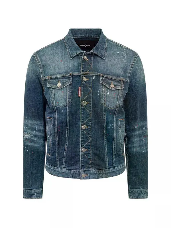Dsquared2 Buttoned Denim Jacket