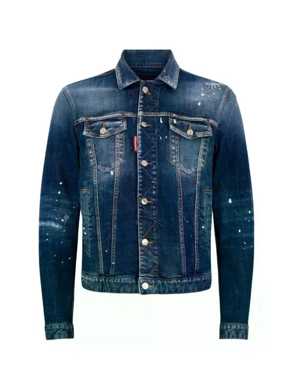 Dsquared2 Buttoned Denim Jacket - Blue