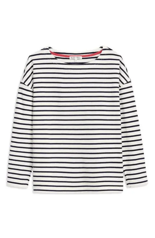 ALEX MILL Avignon Stripe Boat Neck Top