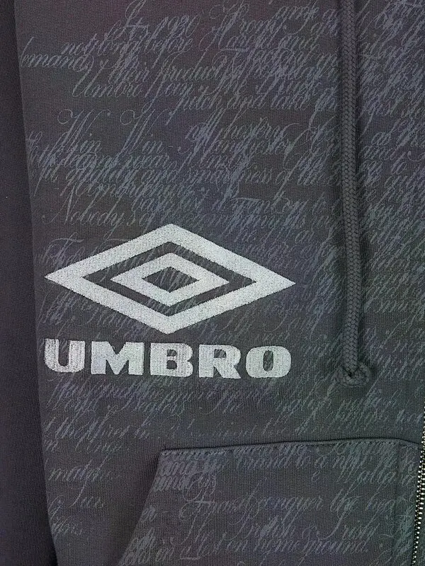 UMBRO X Slam Jam Text-print Zip-up Hoodie