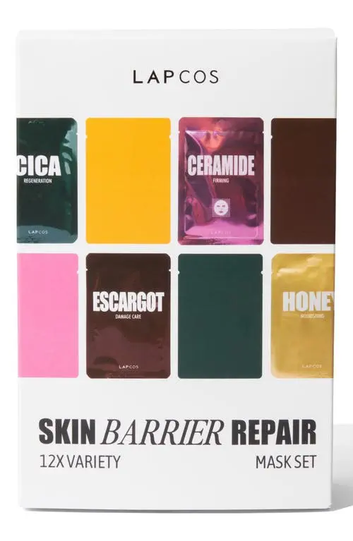 LAPCOS Skin Barrier Repair Assorted 12-pack Sheet Mask Set - No Color